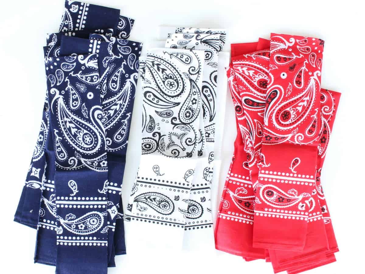 Red, White And Blue Bandana Wreath - Thistle Key Lane