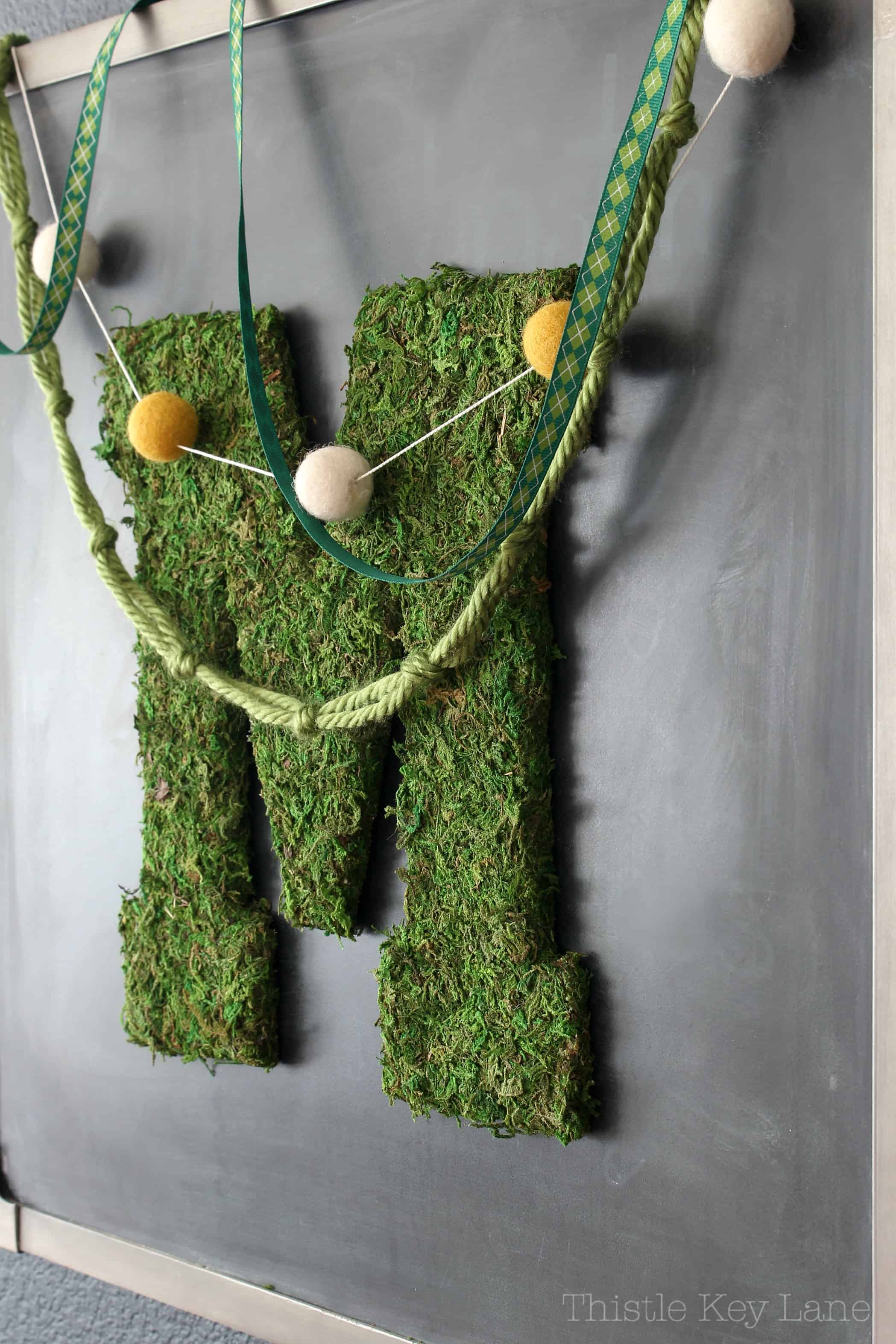 DIY Moss Covered Letters - Thistle Key Lane