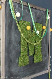 DIY Moss Covered Letters - Thistle Key Lane