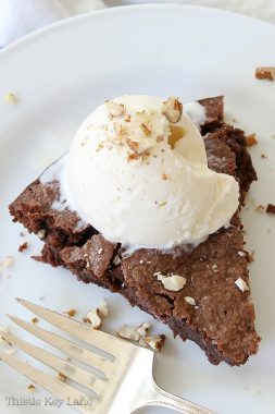 Best No Crust Fudge Pie Recipe - Thistle Key Lane
