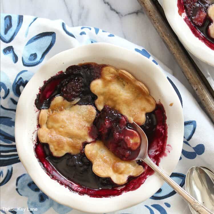 Mini Mixed Berry Cobbler Recipe - Thistle Key Lane