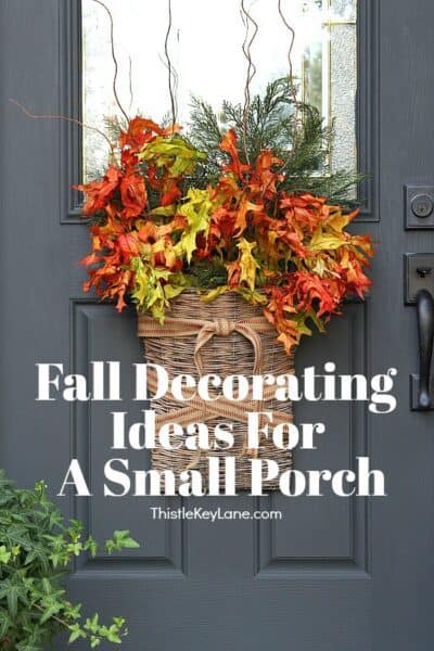 Fall Decorating Ideas For A Small Porch - Thistle Key Lane