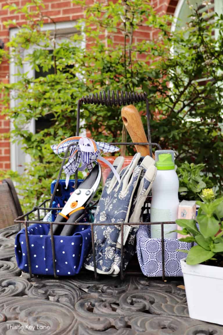 DIY Garden Tool Caddy - Thistle Key Lane