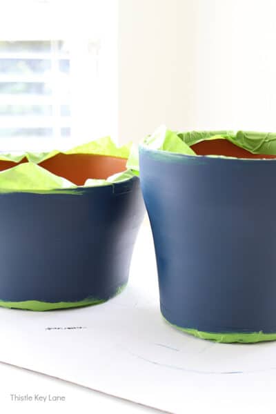 How To Hand Paint A Cachepot - Thistle Key Lane