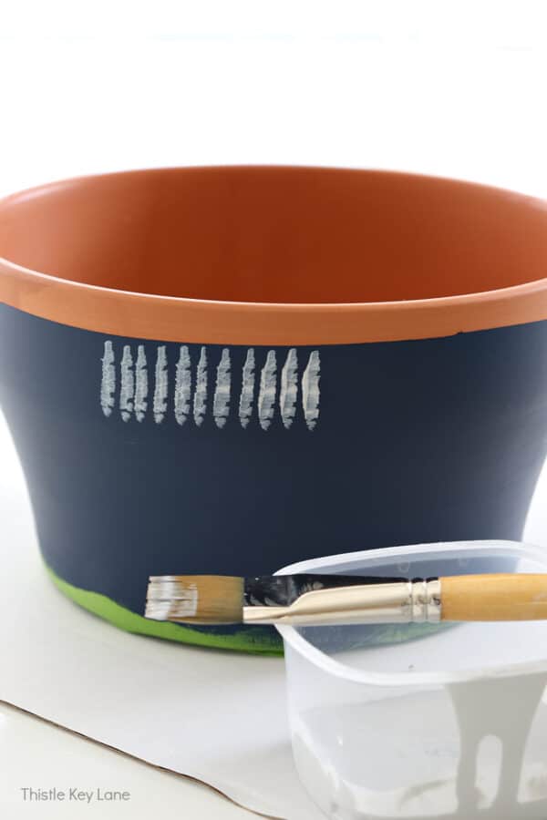 How To Hand Paint A Cachepot - Thistle Key Lane