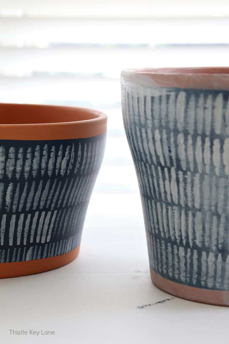 How To Hand Paint A Cachepot - Thistle Key Lane