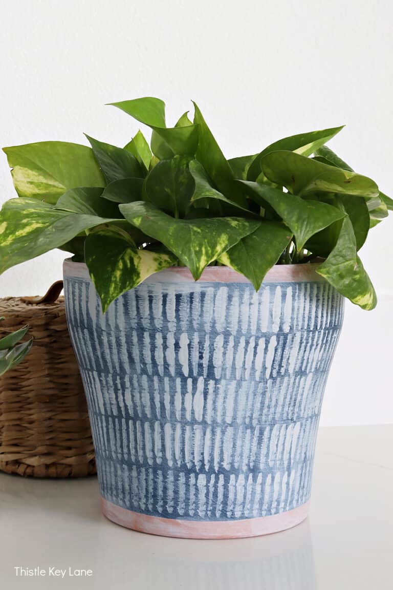 How To Hand Paint A Cachepot - Thistle Key Lane