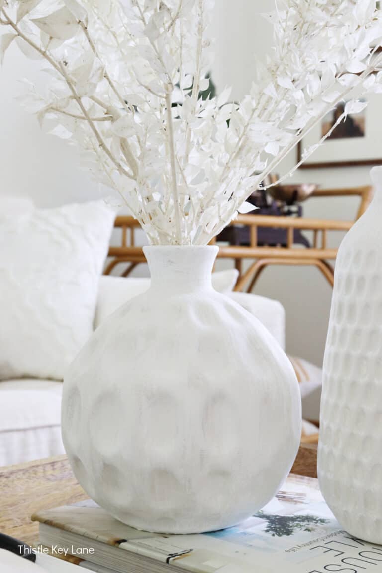 Easy Thrift Store Vase Makeover With Paint - Thistle Key Lane