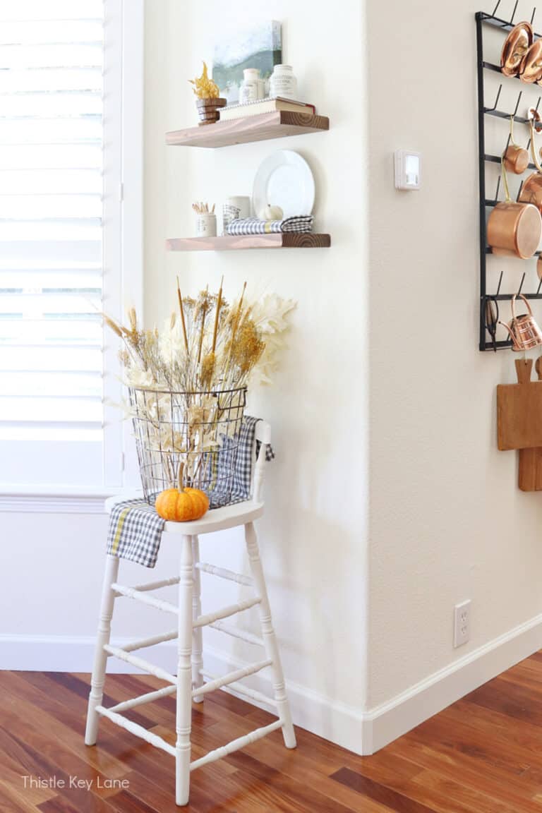 Autumn Vignette With Natural Branches - Thistle Key Lane
