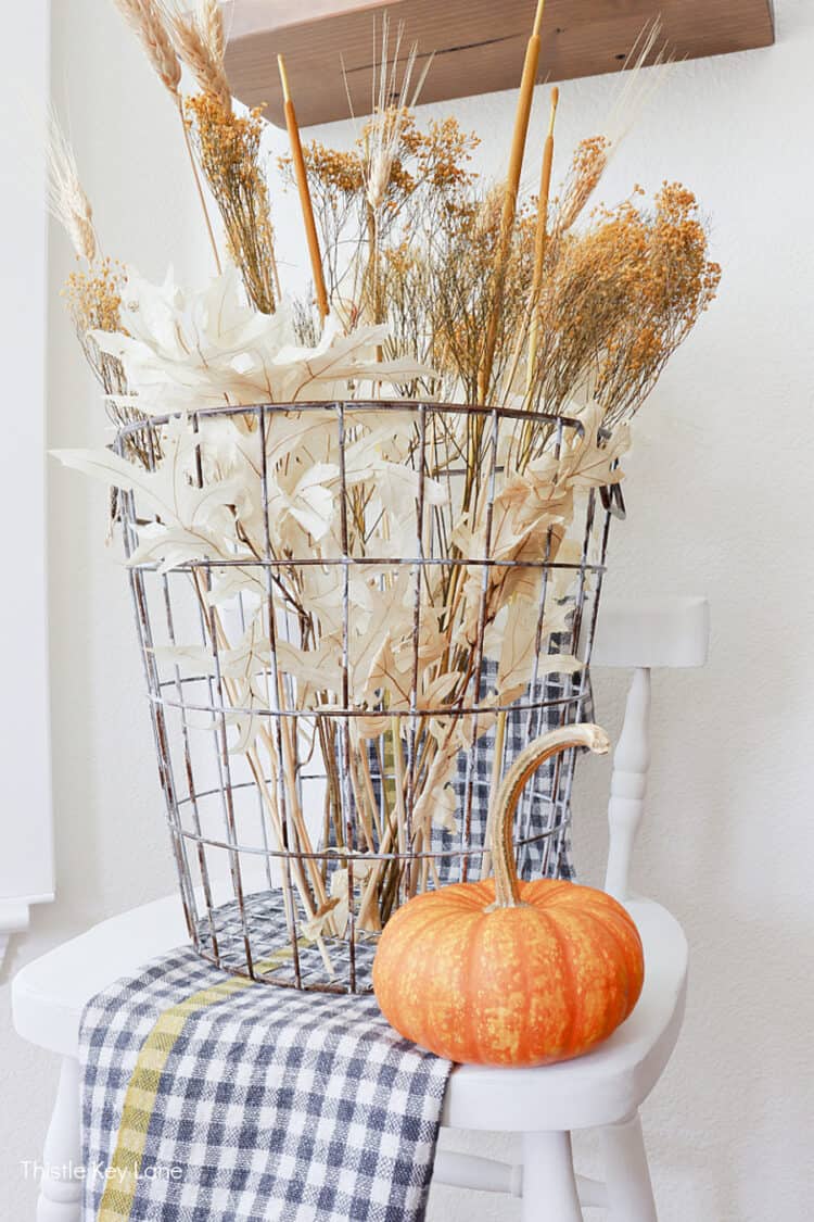 Autumn Vignette With Natural Branches - Thistle Key Lane