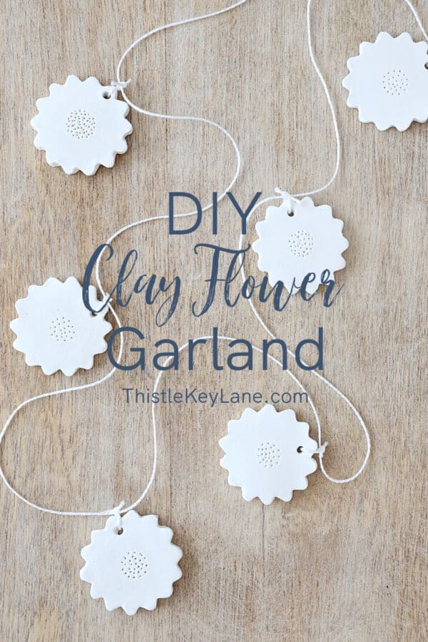 DIY Clay Flower Garland - Thistle Key Lane