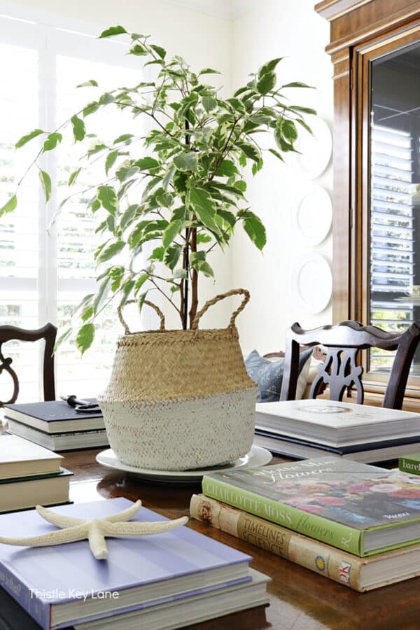 Styling A Dining Table With Books - Thistle Key Lane