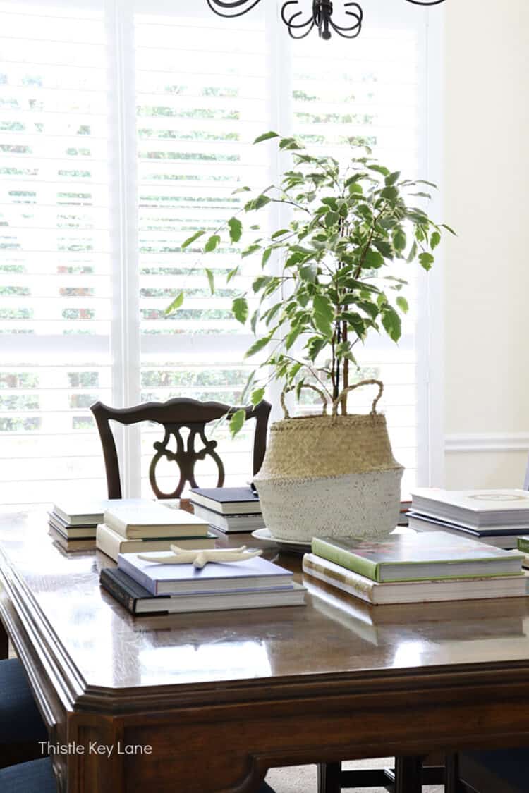 Styling A Dining Table With Books - Thistle Key Lane