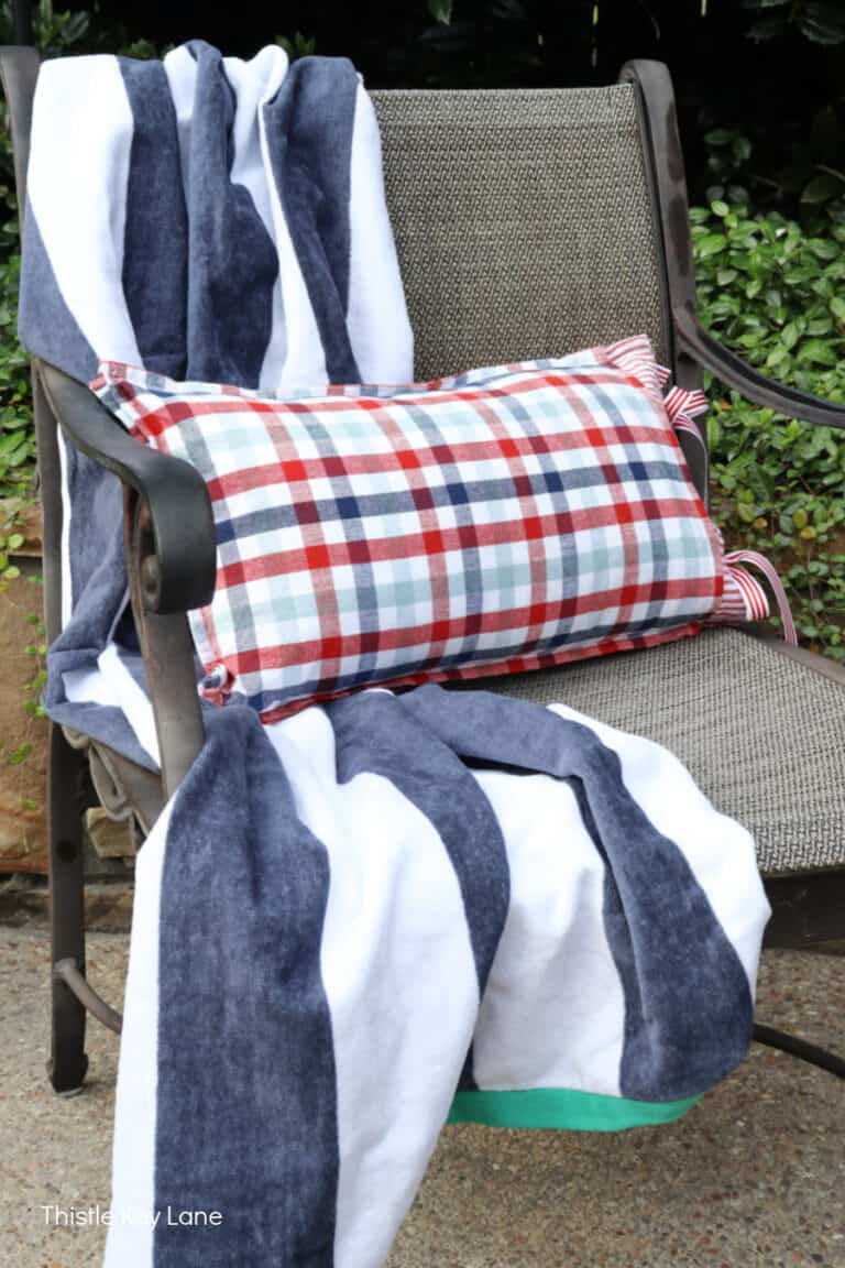 Easy Red White And Blue Patio Styling - Thistle Key Lane