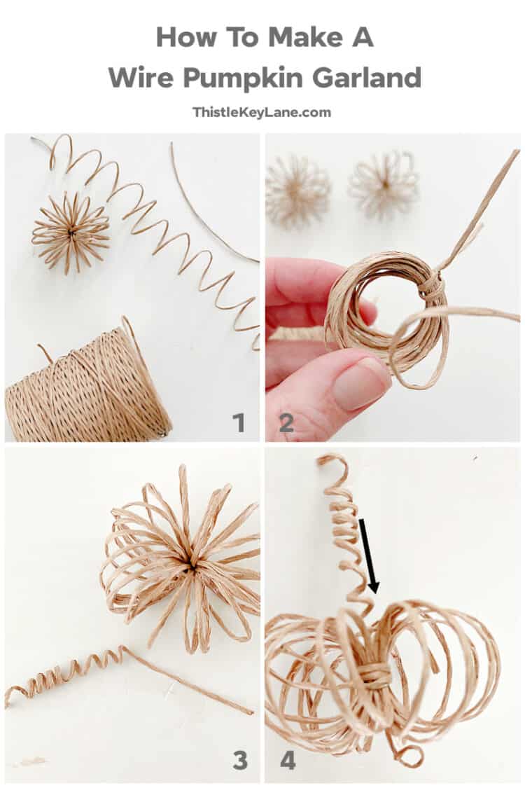 DIY Wire Pumpkin Garland - Thistle Key Lane