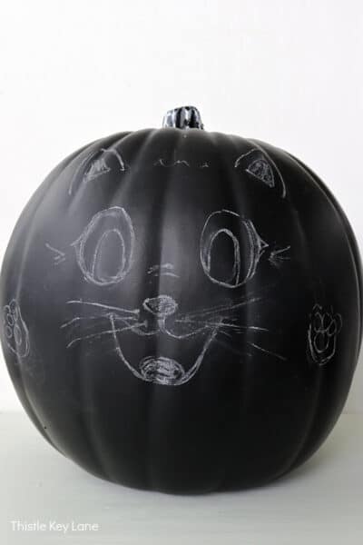 How To Make A Black Cat Pumpkin - Thistle Key Lane