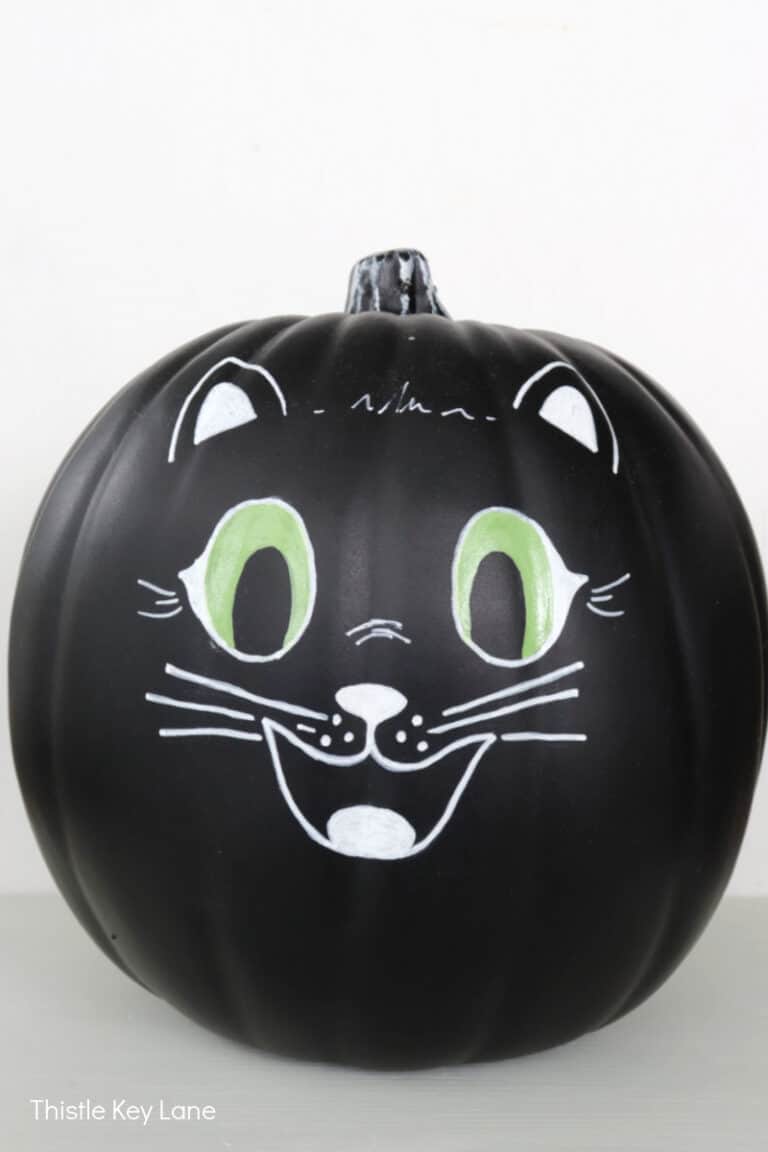 How To Make A Black Cat Pumpkin - Thistle Key Lane