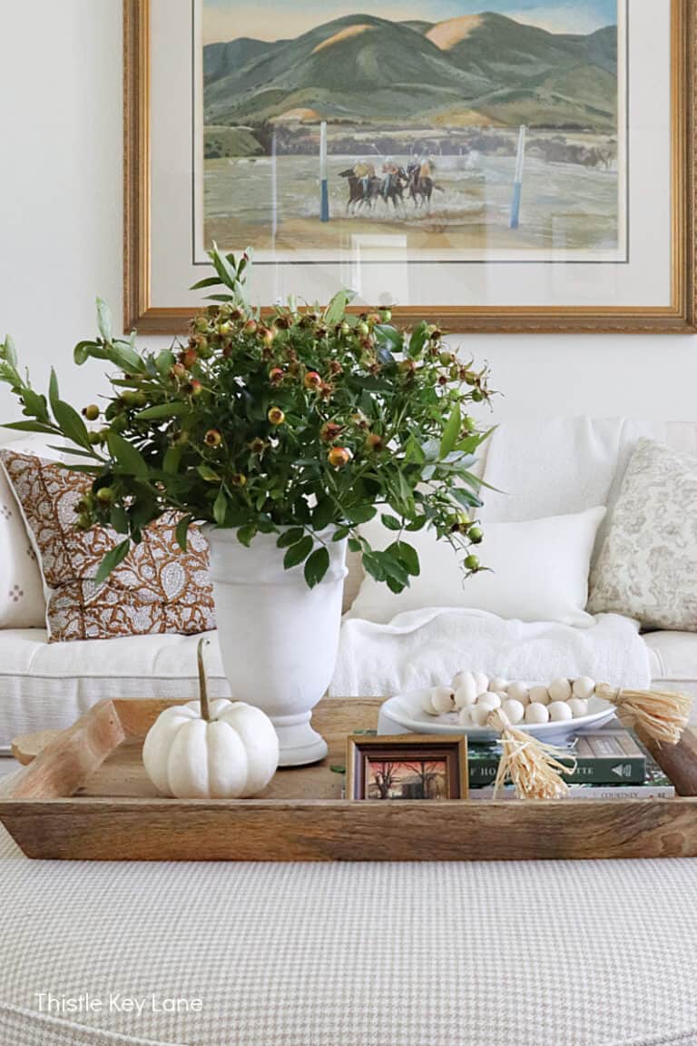 Cozy Fall Living Room Tour - Thistle Key Lane