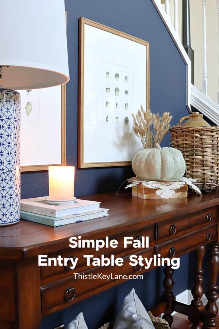 Simple Fall Entry Table Styling - Thistle Key Lane