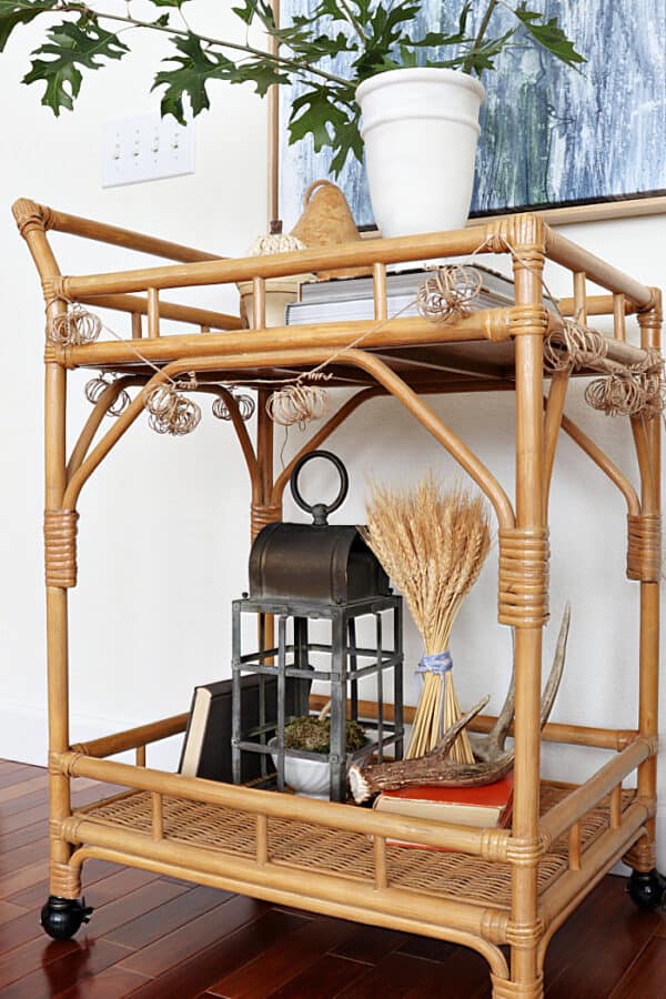 Three Ways To Style A Fall Bar Cart - Thistle Key Lane