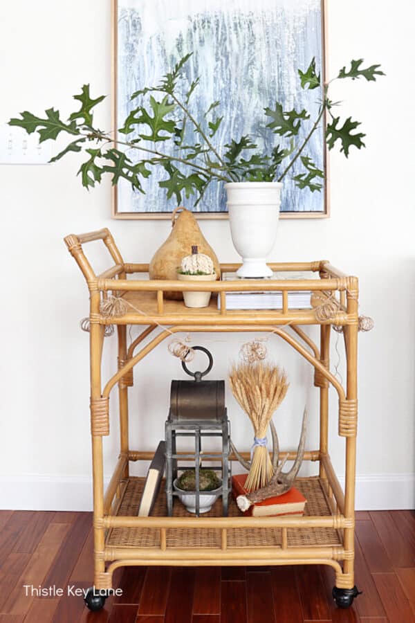 Three Ways To Style A Fall Bar Cart - Thistle Key Lane