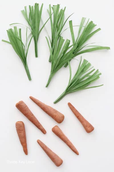DIY Air Dry Clay Carrots - Thistle Key Lane