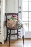 Spring Chair Vignette With Flowers - Thistle Key Lane