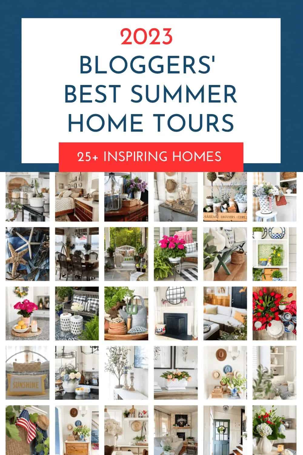 Summer Home Tour With Blue Accents - Thistle Key Lane