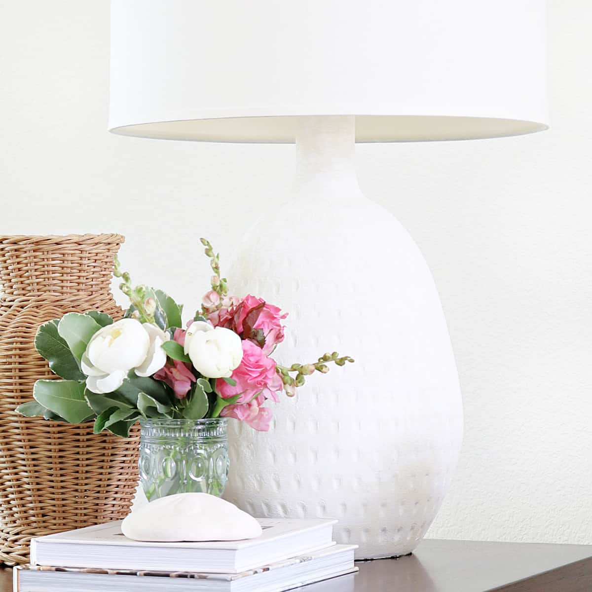Ceramic Lamp Makeover With A Terra Cotta Finish - Thistle Key Lane
