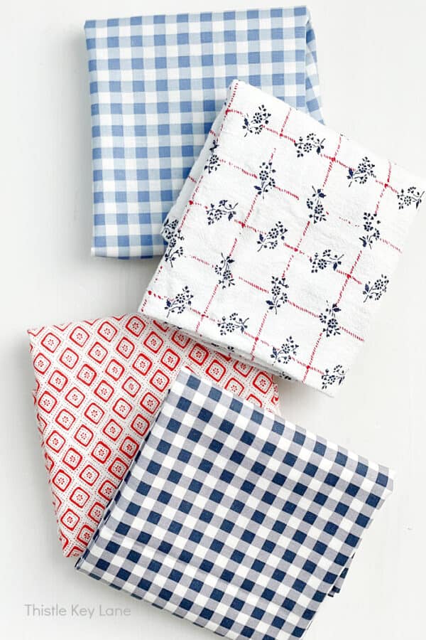 DIY Patriotic Fabric Scrap Flags - Thistle Key Lane