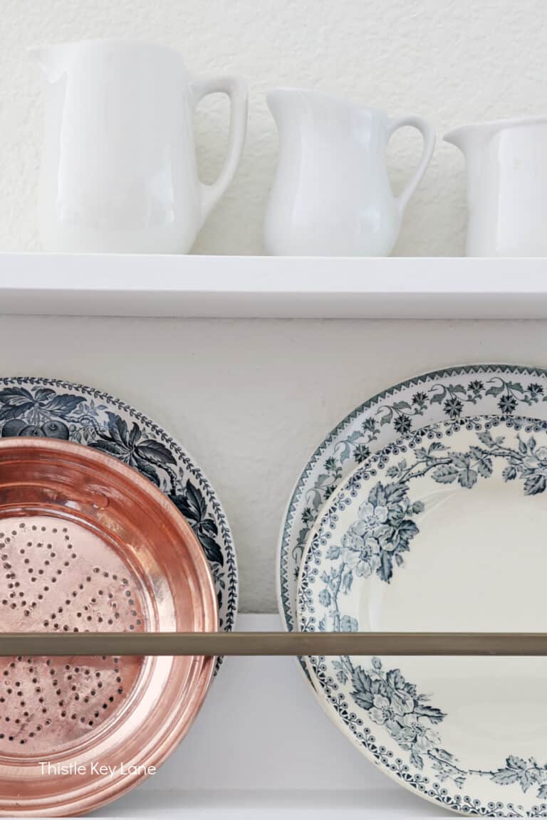 Styling A Plate Display Wall Rack - Thistle Key Lane