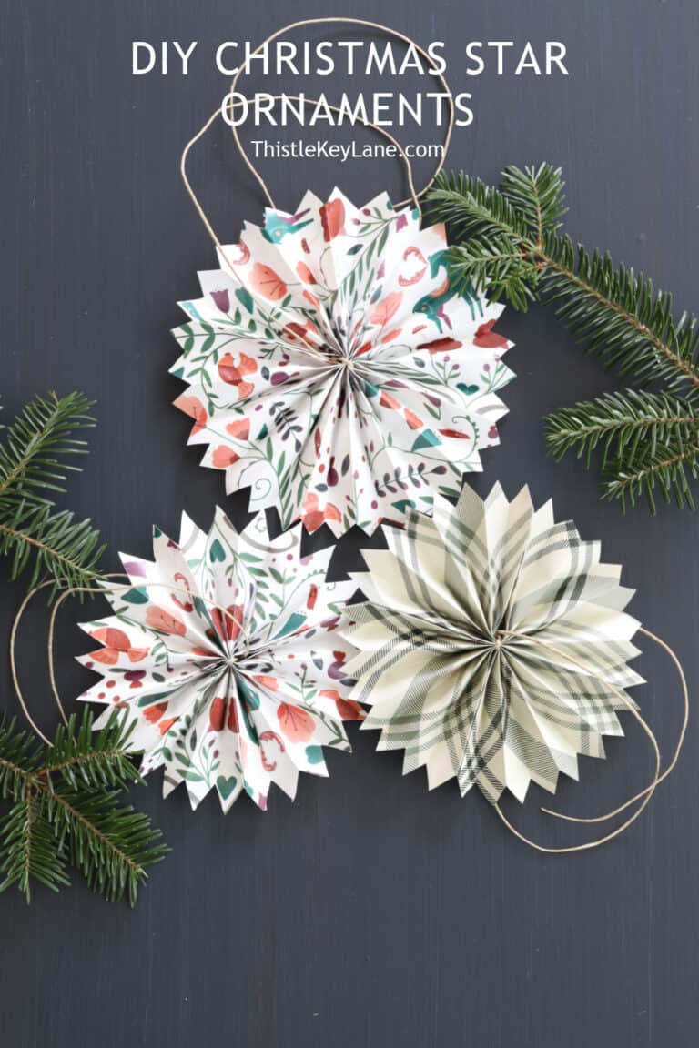 DIY Paper Stars For Christmas - Thistle Key Lane