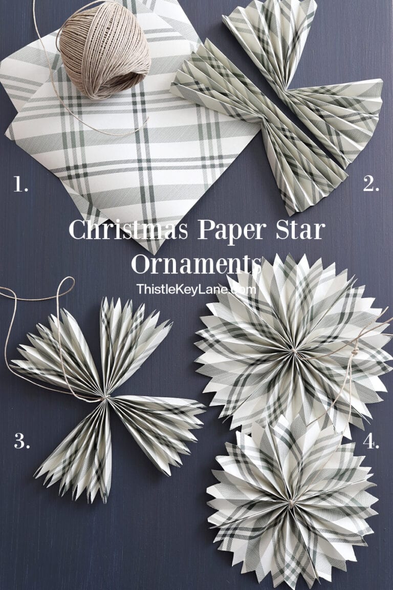 DIY Paper Stars For Christmas - Thistle Key Lane