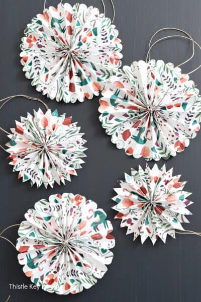 DIY Paper Stars For Christmas - Thistle Key Lane