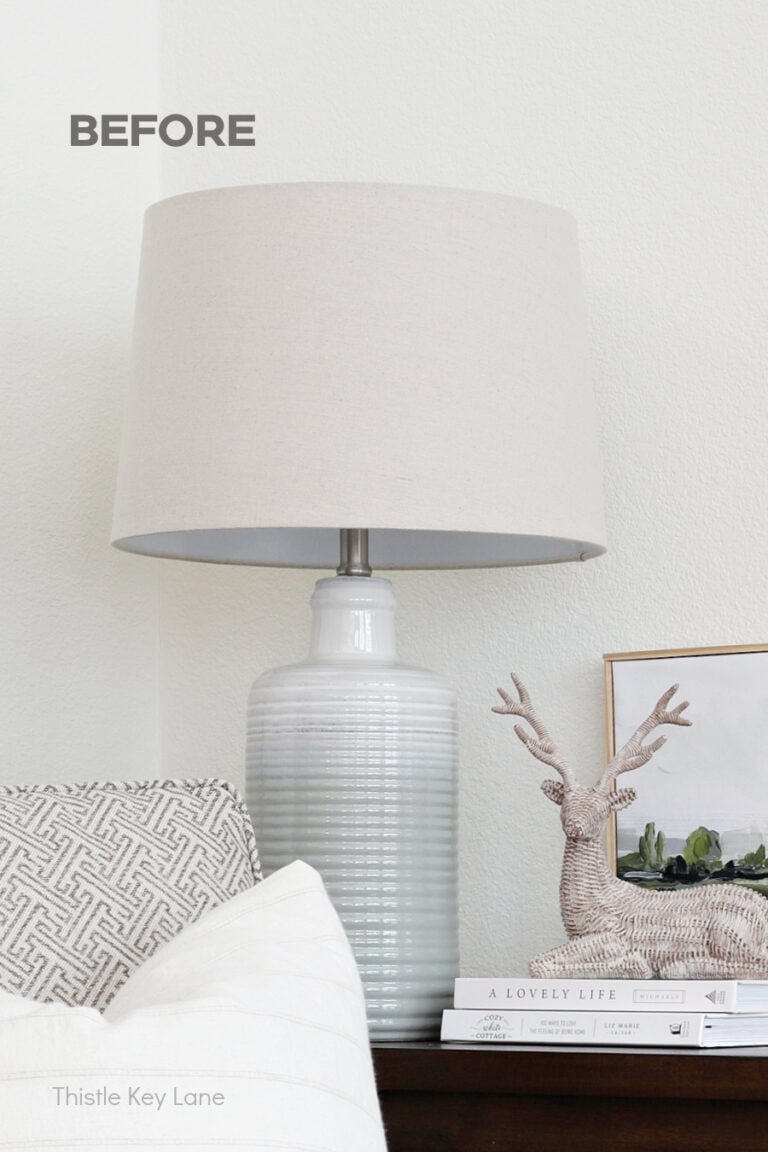 Easy Table Lamp Makeover - Thistle Key Lane