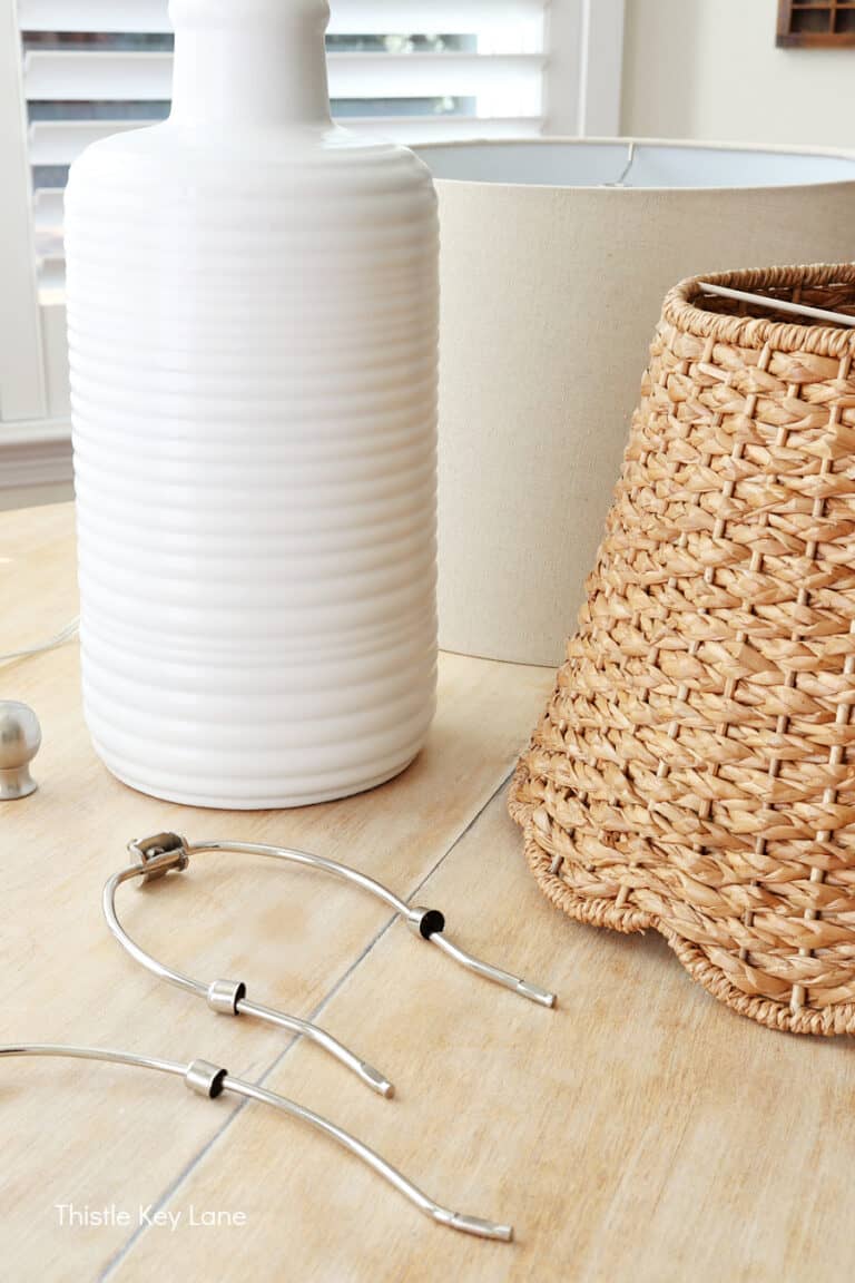 Easy Table Lamp Makeover - Thistle Key Lane