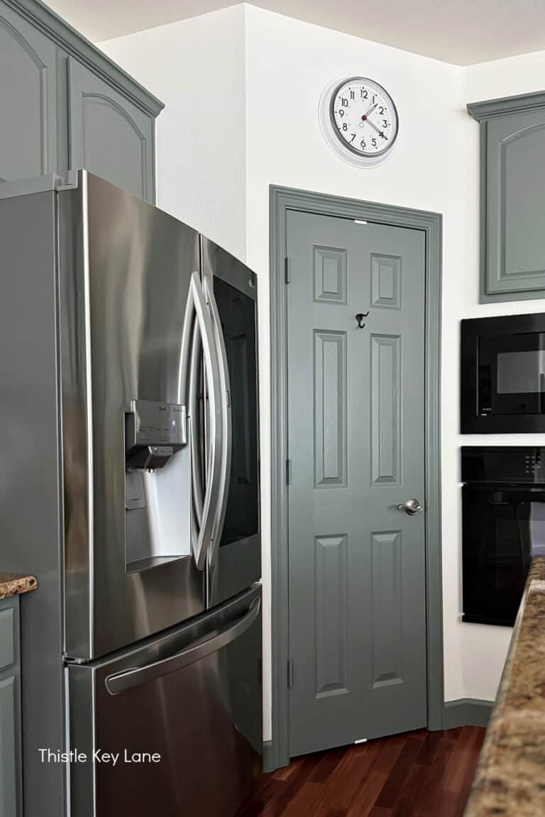 Kitchen Counter Vintage Styling | Pantry Door Update - Thistle Key Lane