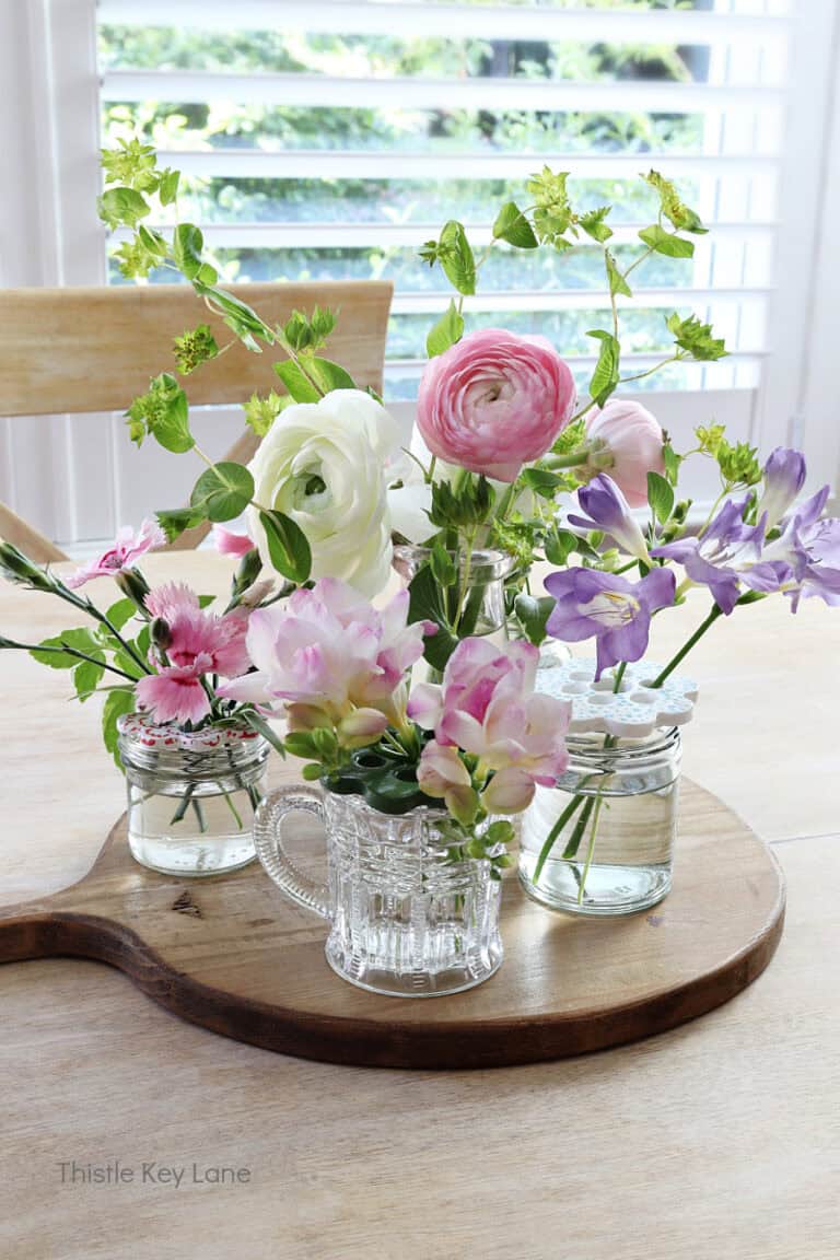 DIY Air Dry Clay Flower Frogs - Thistle Key Lane