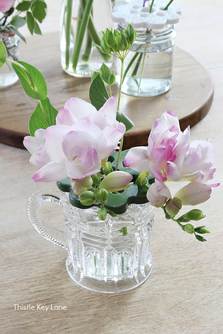 DIY Air Dry Clay Flower Frogs - Thistle Key Lane