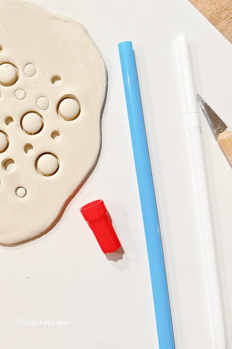 DIY Air Dry Clay Flower Frogs - Thistle Key Lane