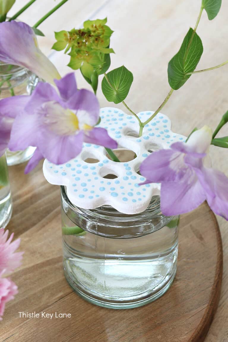 DIY Air Dry Clay Flower Frogs - Thistle Key Lane