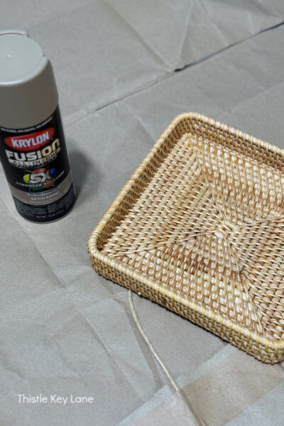 How To Paint Wicker Or Rattan - Thistle Key Lane
