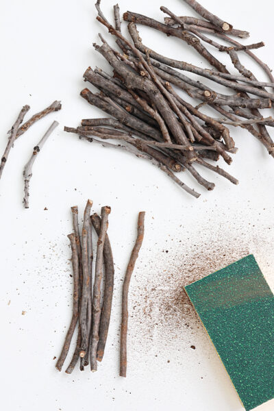 DIY Rustic Stick Vase - Thistle Key Lane