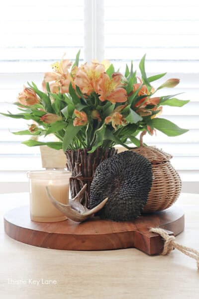 DIY Rustic Stick Vase - Thistle Key Lane