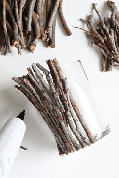 DIY Rustic Stick Vase - Thistle Key Lane