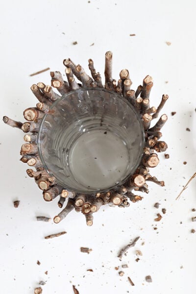 DIY Rustic Stick Vase - Thistle Key Lane