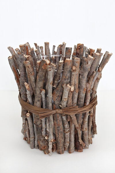 DIY Rustic Stick Vase - Thistle Key Lane