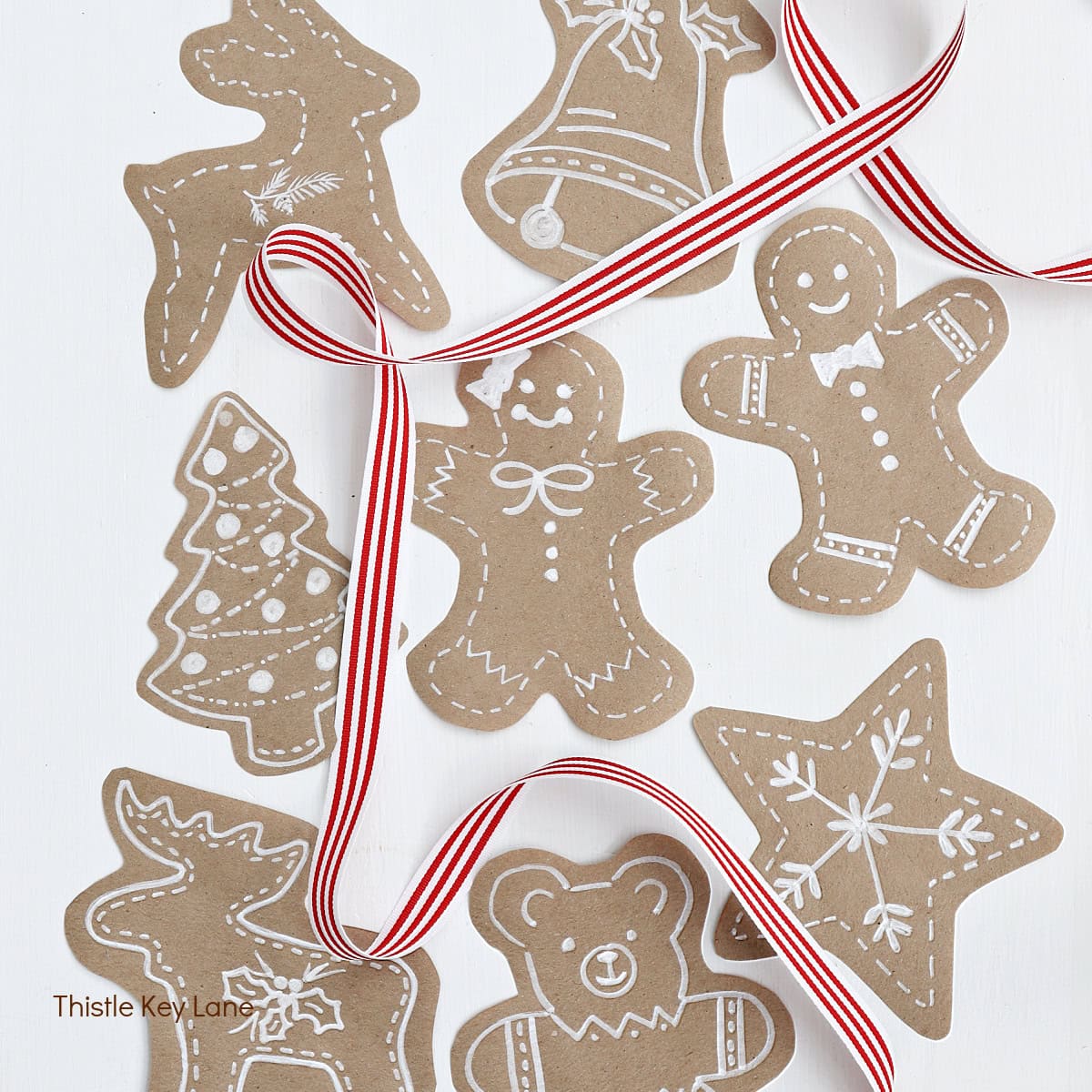 Gingerbread Inspired Wrapping For Christmas - Thistle Key Lane