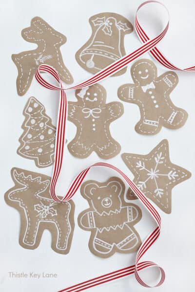 Gingerbread Inspired Wrapping For Christmas - Thistle Key Lane