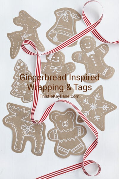 Gingerbread Inspired Wrapping For Christmas - Thistle Key Lane